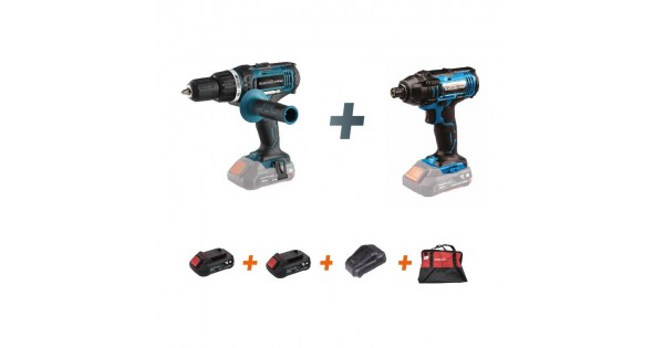 BORMANN BBP9000 ΣΕΤ ΔΡΑΠ/ΒΙΔΟ ΚΡΟΥΣΤΙΚΟ 20V+ΠΑΛΜΙΚΟ 20V+2 ΜΠΑΤΑΡΙΕΣ ...