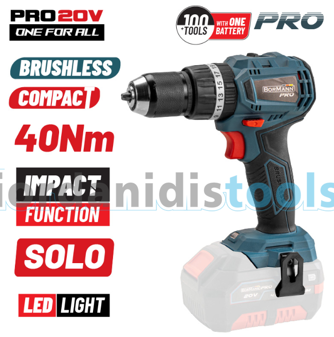 BORMANN Pro BBP5143 Δραπανοκατσάβιδο Κρουστικό Compact,Brushless ...