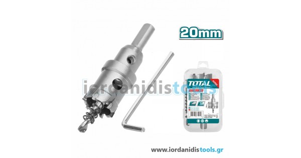 TOTAL ΠΟΤΗΡΟΤΡΥΠΑΝΟ ΚΑΡΒΙΔΙΟΥ ΙΝΟΧ / ΣΙΔΗΡΟΥ 20mm TAC48201