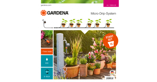 GARDENA 13004-26 Σετ ποτίσματος Micro-Drip με Προγραμματιστή 967039701