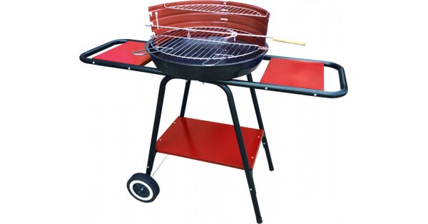 BORMANN BBQ1150 ΨΗΣΤΑΡΙΑ ΚΑΡΒΟΥΝΟΥ Φ46cm ΜΕ ΤΡΑΠΕΖΙΑ, ΡΟΔΕΣ, ΡΑΦΙ 024323