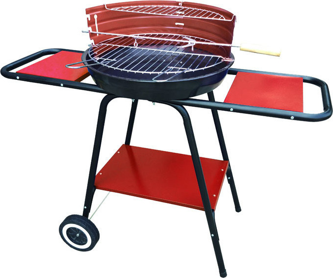 BORMANN BBQ1150 ΨΗΣΤΑΡΙΑ ΚΑΡΒΟΥΝΟΥ Φ46cm ΜΕ ΤΡΑΠΕΖΙΑ, ΡΟΔΕΣ, ΡΑΦΙ 024323
